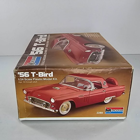 Monogram | Toys | 982 Monogram 1956 Ford Tbird Model Kit 124 Scale ...